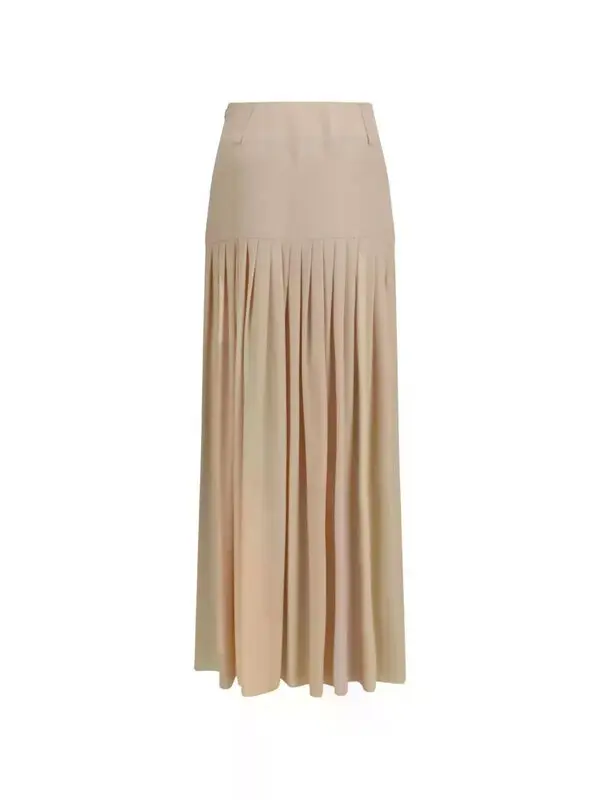 CRIDA MILANO Pleated Long Skirt