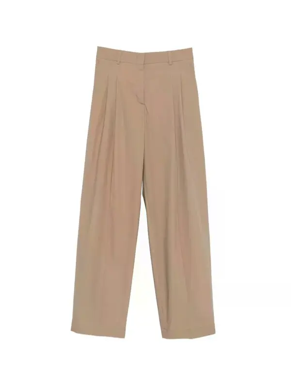 CELLAR DOOR Wendy Pleated Trousers - Neutrals