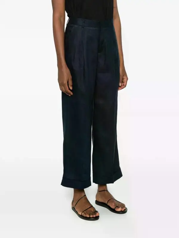 CELLAR DOOR Angie Pleated Trousers - Blue