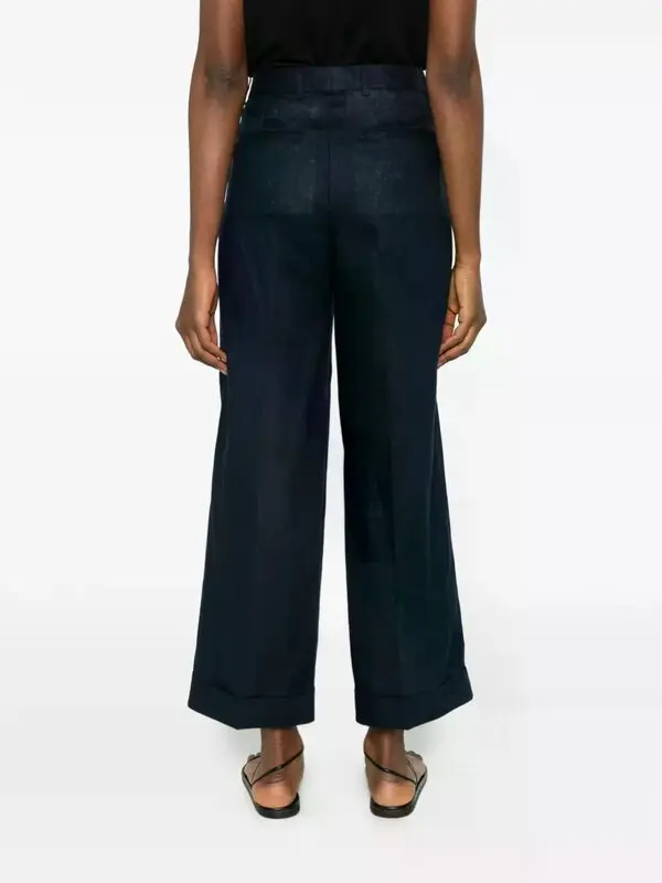 CELLAR DOOR Angie Pleated Trousers - Blue
