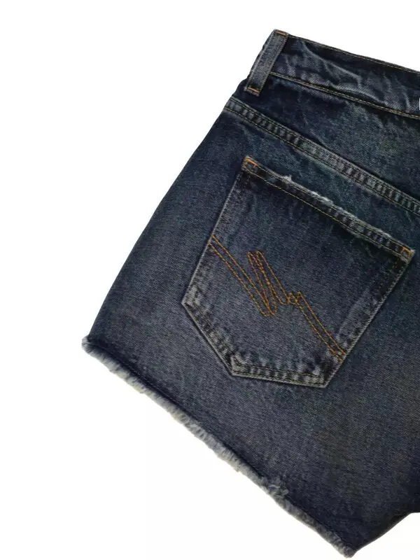 Martine Rose Frayed Denim Shorts
