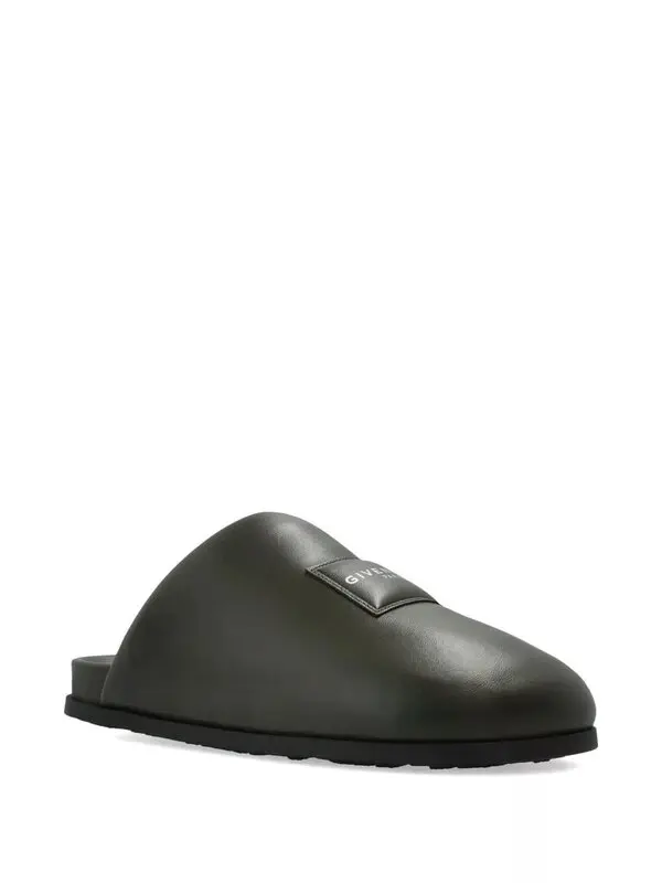Givenchy Logo-patch Mules - Green
