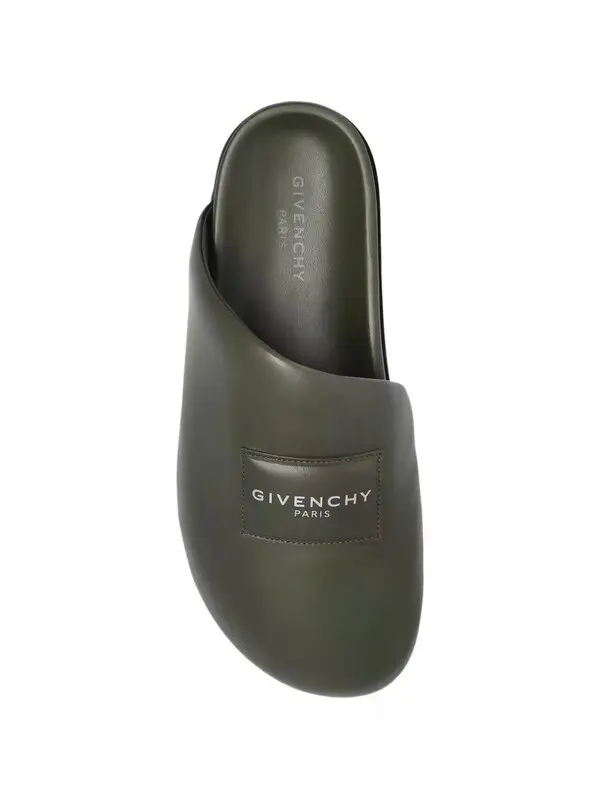Givenchy Logo-patch Mules - Green