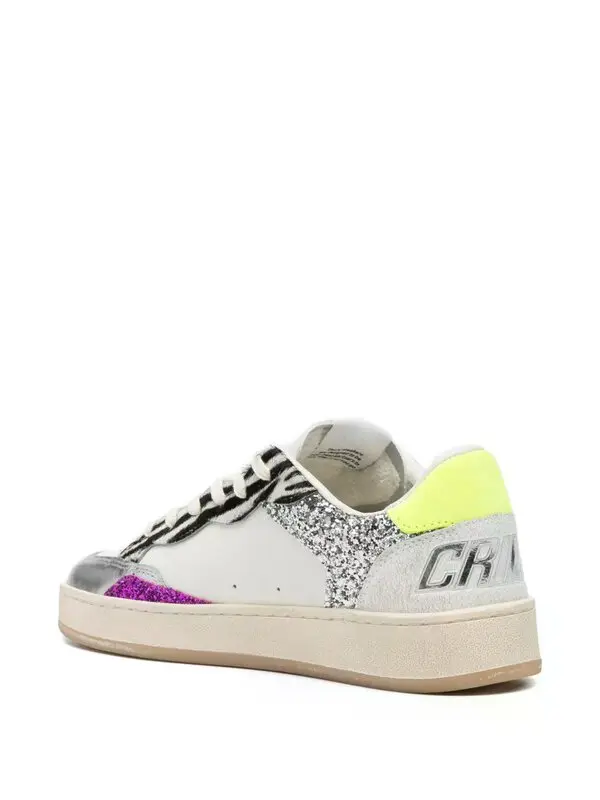 CRIME LONDON Chelsea Glitter-embellished Sneakers