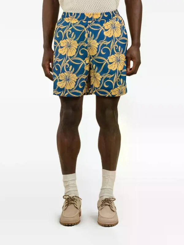 Drole De Monsieur Floral Print Shorts