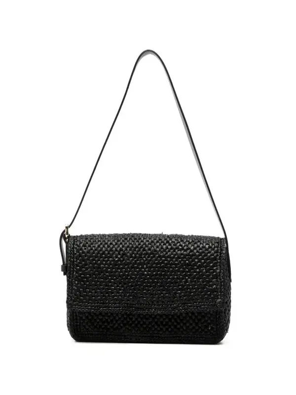 Manebí Woven Shoulder Bag - Black