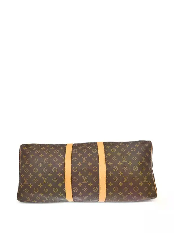 LOUIS VUITTON 2001 Monogram Travel Handbag - Brown