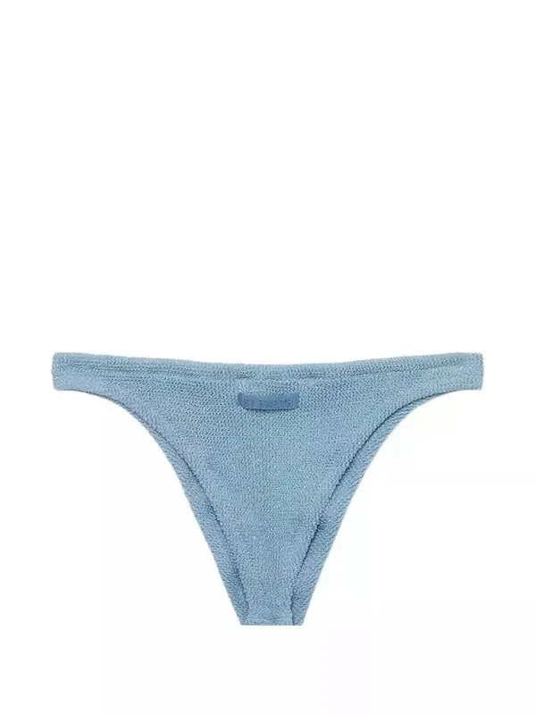 MC2 SAINT BARTH Naomi Crinkled Bikini Bottom - Blue