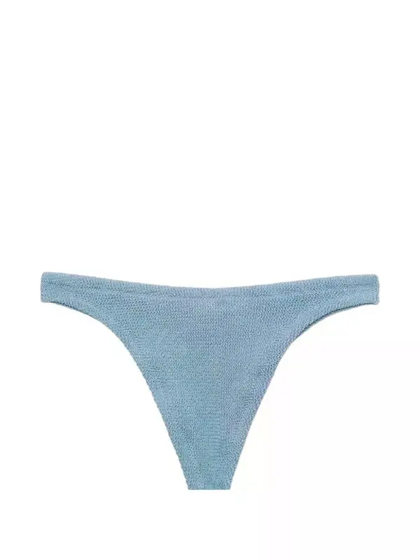MC2 SAINT BARTH Naomi Crinkled Bikini Bottom - Blue