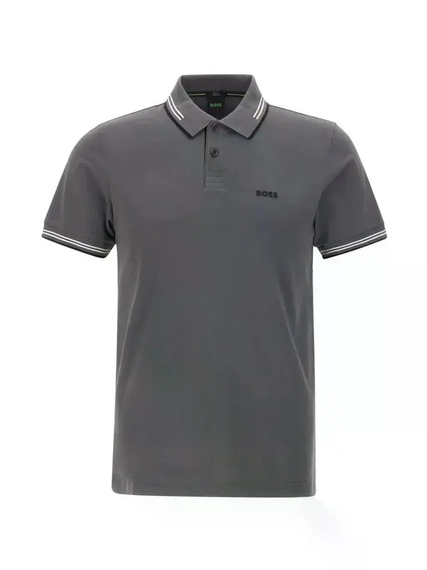 BOSS Contrast-trim Cotton Polo Shirt
