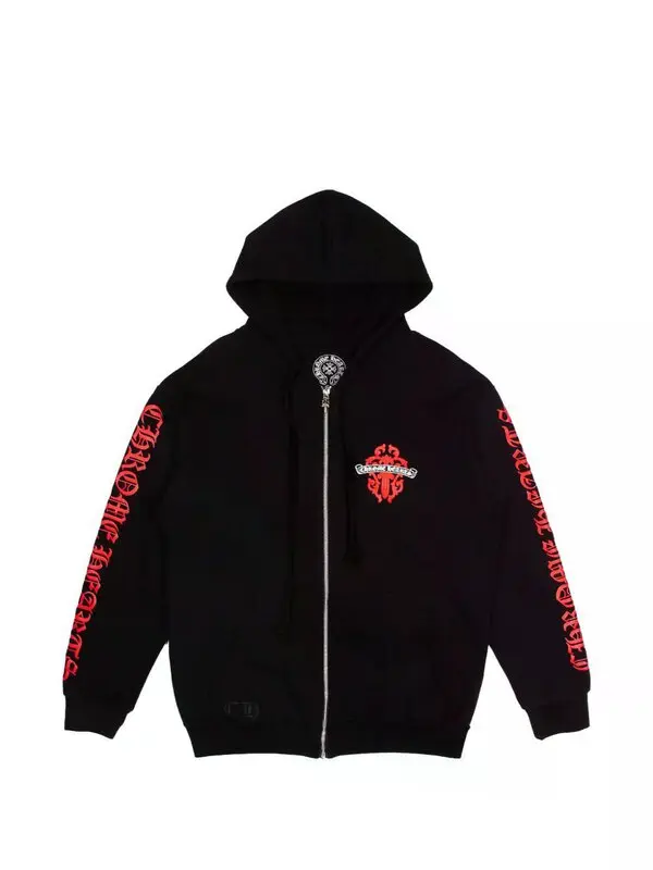 Chrome Hearts Dagger Logo Zip Hoodie