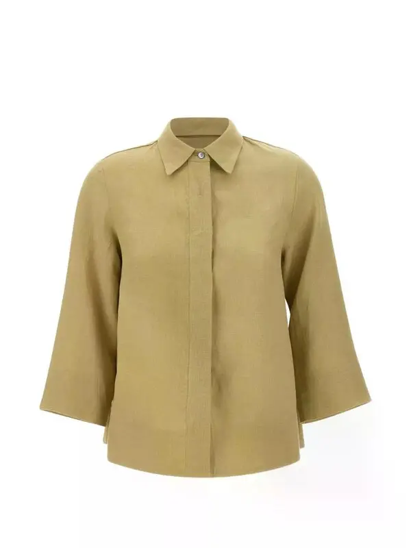 ELENA MIRÒ Pleated Three-quarter Sleeve Shirt