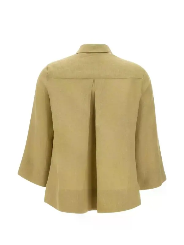 ELENA MIRÒ Pleated Three-quarter Sleeve Shirt