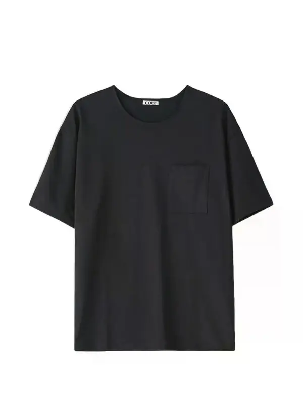 COOR Round-neck Pocket T-shirt - Black