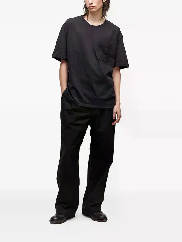 COOR Round-neck Pocket T-shirt - Black
