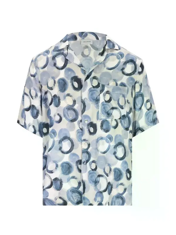 Tagliatore Graphic-print Short-sleeve Shirt - Neutrals