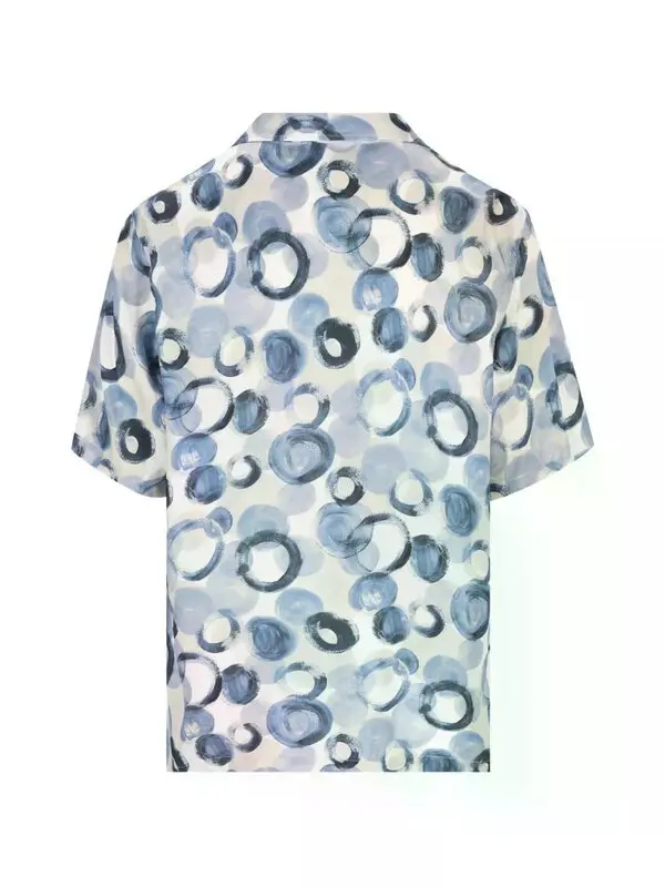 Tagliatore Graphic-print Short-sleeve Shirt - Neutrals