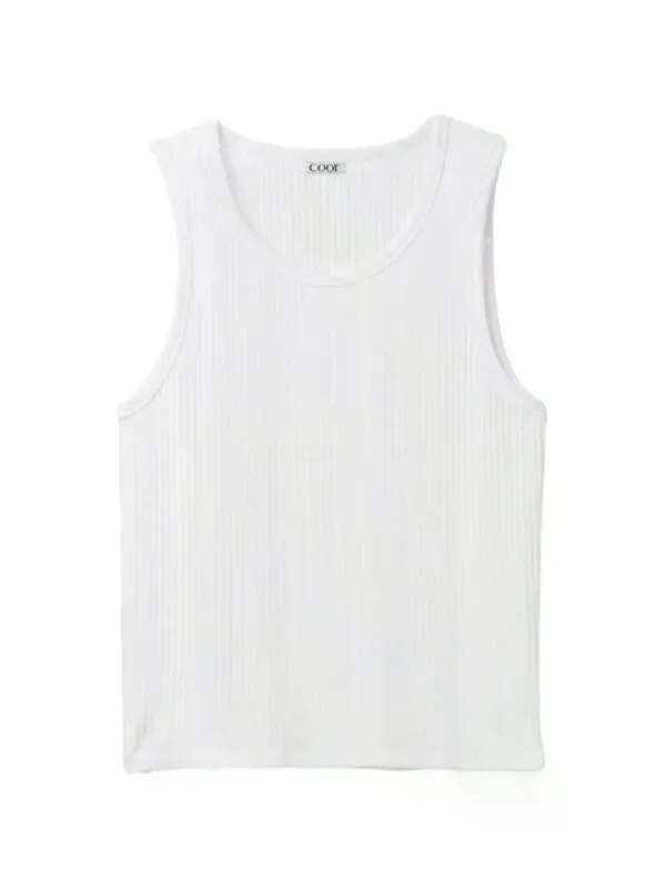COOR Ribbed Scoop Neck Tank Top