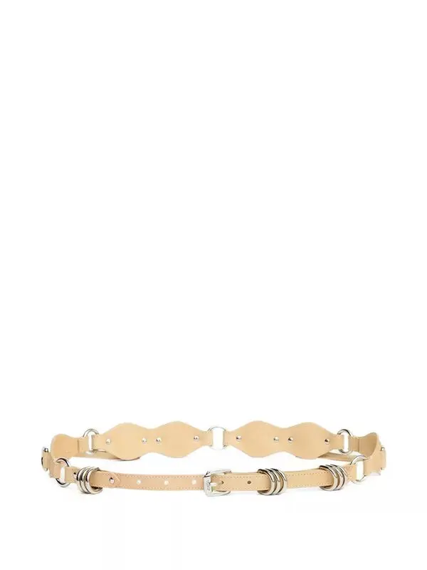 Isabel Marant Bolton Leather Belt - Neutrals