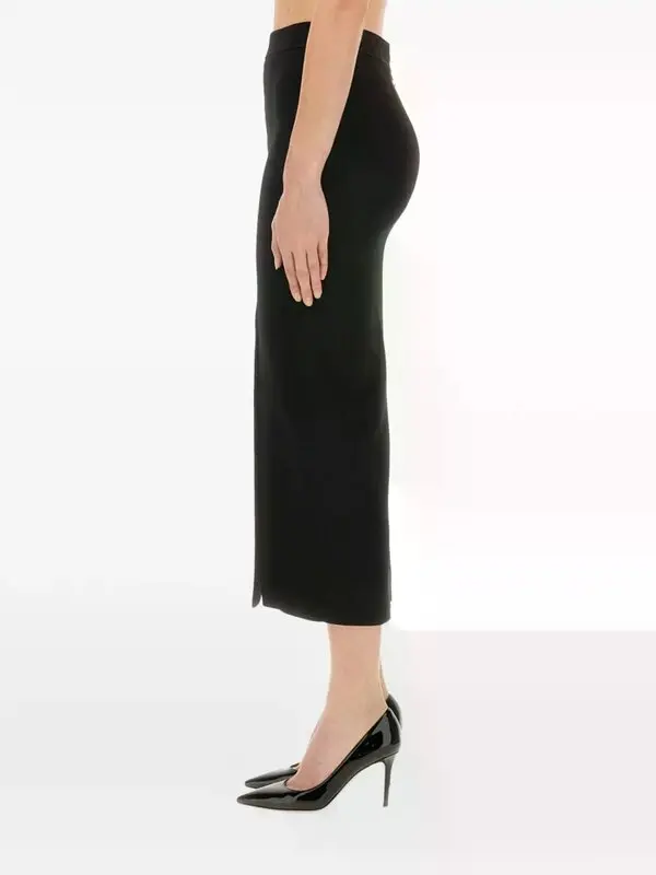 Moschino Fringe Slit Midi Skirt