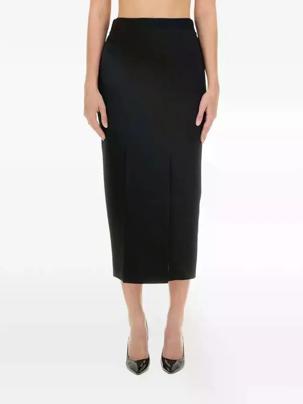 Moschino Fringe Slit Midi Skirt