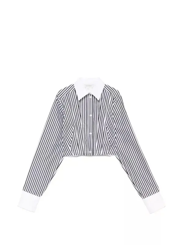 Sportmax Striped Cropped Shirt
