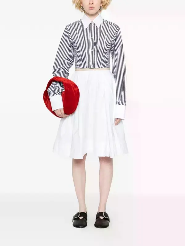 Sportmax Striped Cropped Shirt