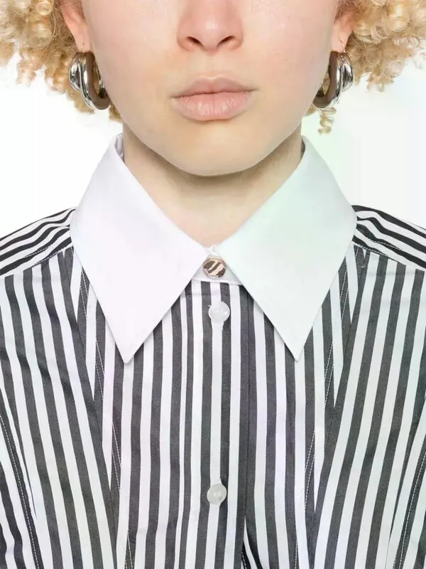 Sportmax Striped Cropped Shirt