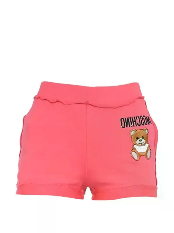 Moschino Logo-embroidered Jersey Shorts