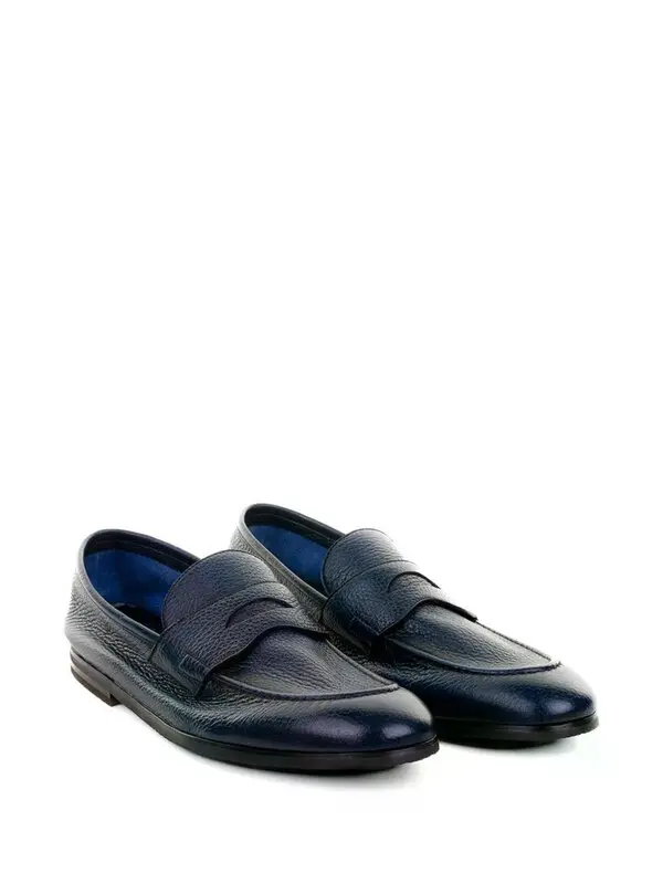Neil Barrett Penny Leather Loafers - Blue