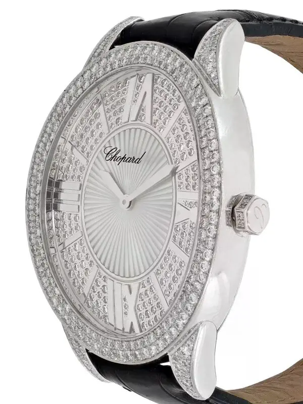 Chopard 18k White Gold Diamond 46mm Watch