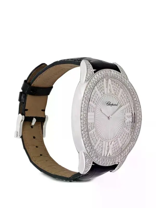 Chopard 18k White Gold Diamond 46mm Watch