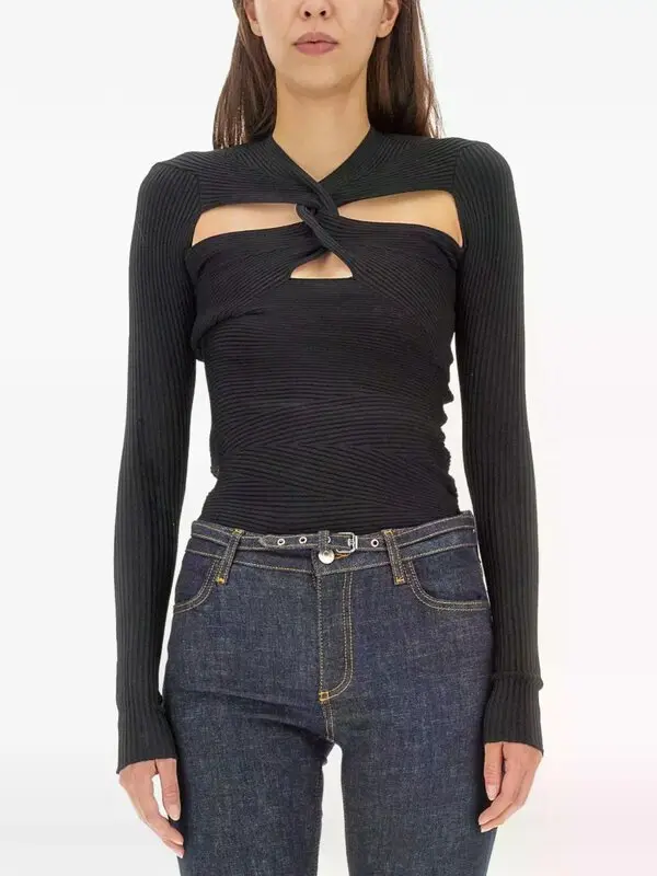 Philosophy Di Lorenzo Serafini Cut-out Long Sleeve Top