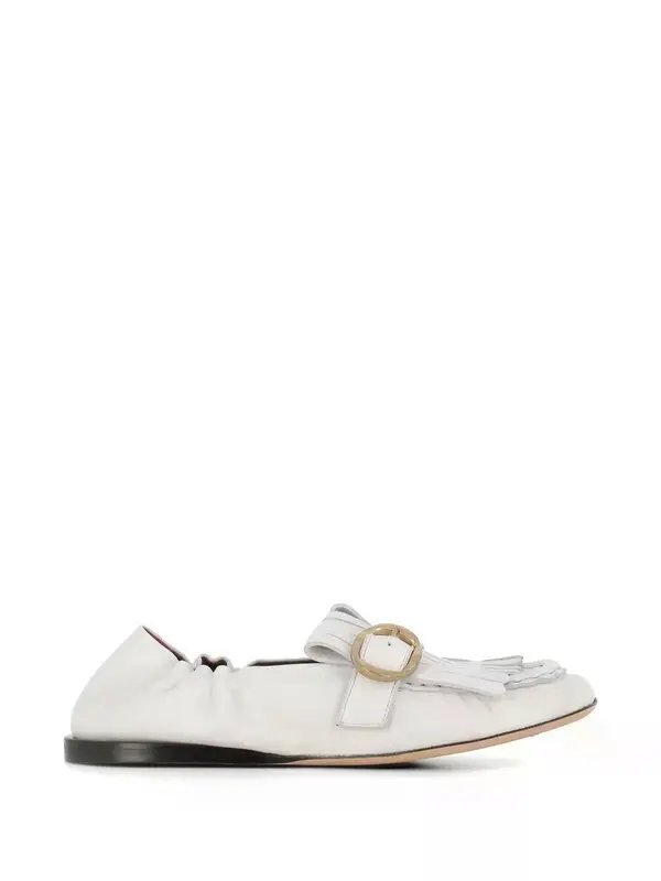 Paul Smith Buckle Fringed Loafers