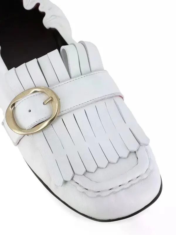 Paul Smith Buckle Fringed Loafers