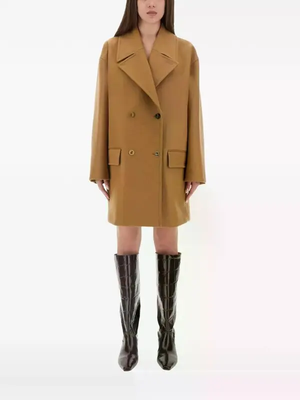Moschino Double-breasted Coat - Neutrals