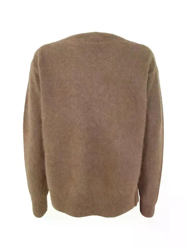 C.T.PLAGE Crew-neck Sweater With Side Slits