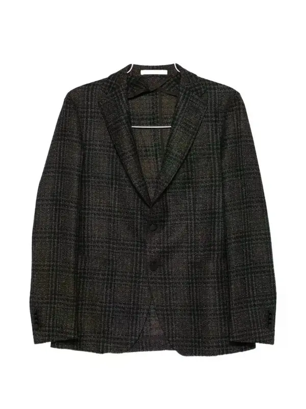 Tagliatore Montecarlo Checked Blazer - Brown