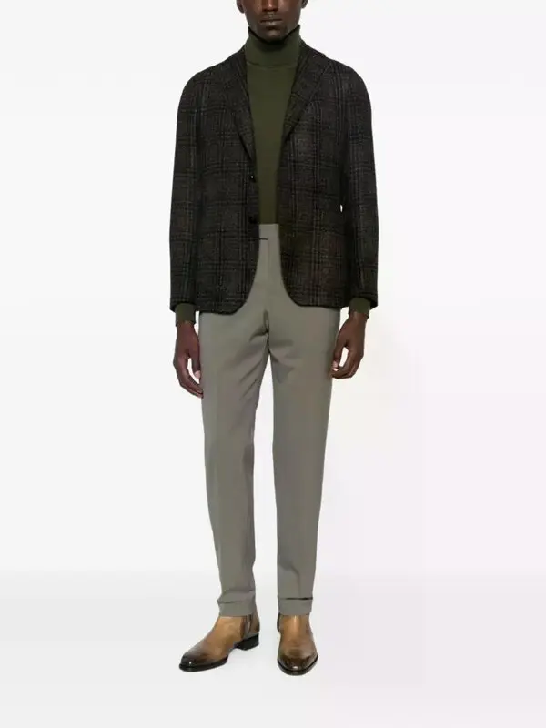 Tagliatore Montecarlo Checked Blazer - Brown