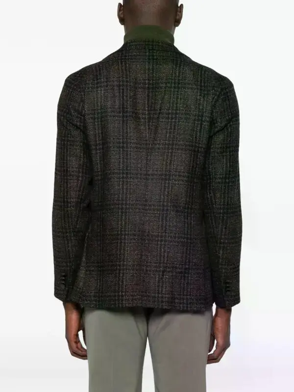 Tagliatore Montecarlo Checked Blazer - Brown