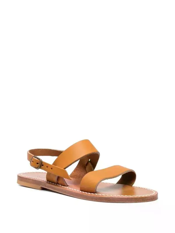 K.JACQUES Barigoule Leather Sandals - Neutrals