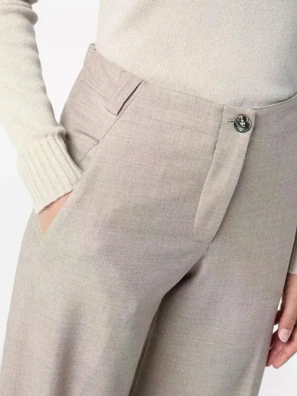 QL2 QUELLEDUE Melange Wide Leg Trousers