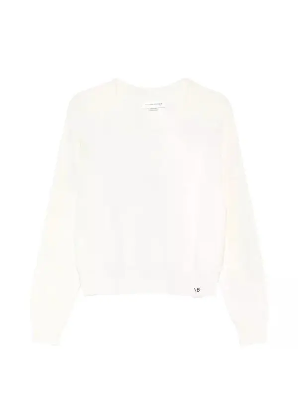 Victoria Beckham V-neck Sweater - White