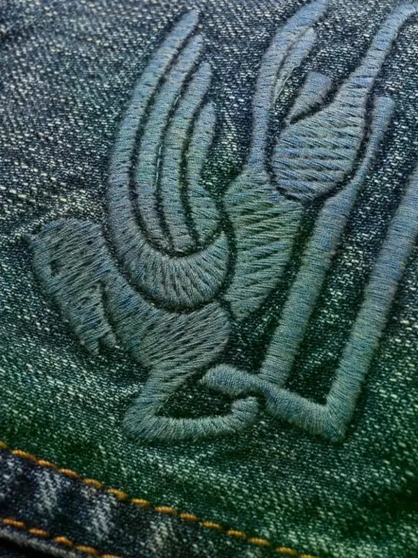 Etro Logo-embroidered Wide Leg Jeans