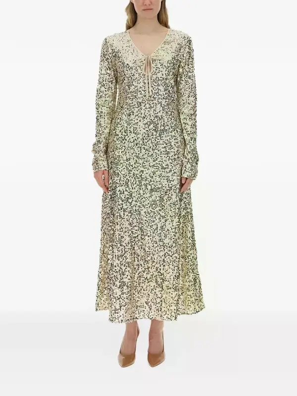 ROTATE BY BIRGER CHRISTENSEN Sequined Dress - Gold