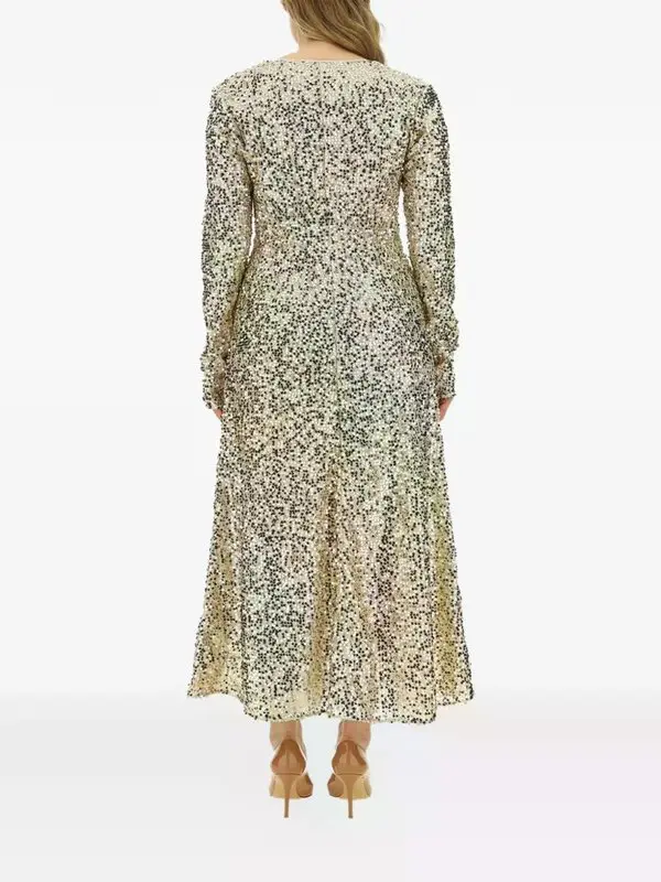ROTATE BY BIRGER CHRISTENSEN Sequined Dress - Gold