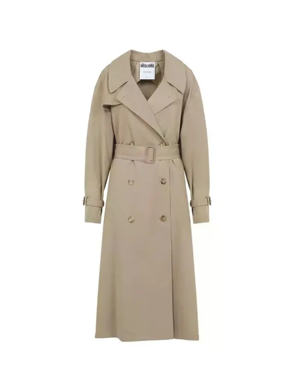 Moschino Belted Double-breasted Coat