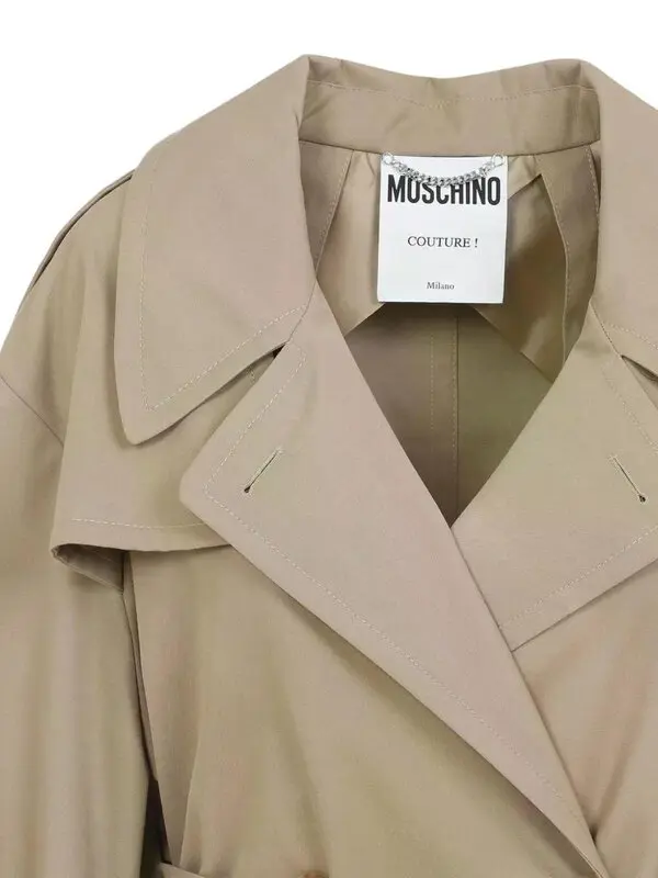 Moschino Belted Double-breasted Coat