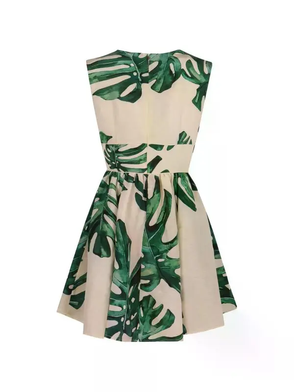 Raquel Diniz V-neck Floral Print Dress