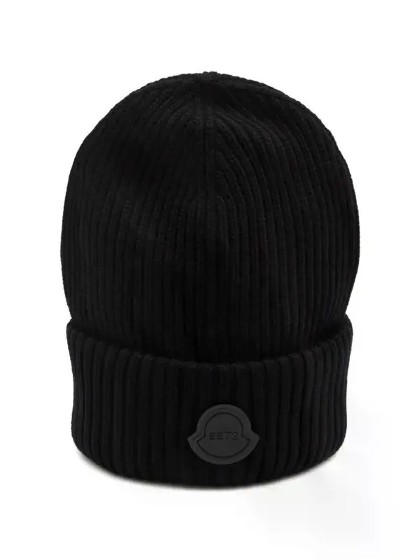 Moncler X Ee72 Wool Beanie - Black